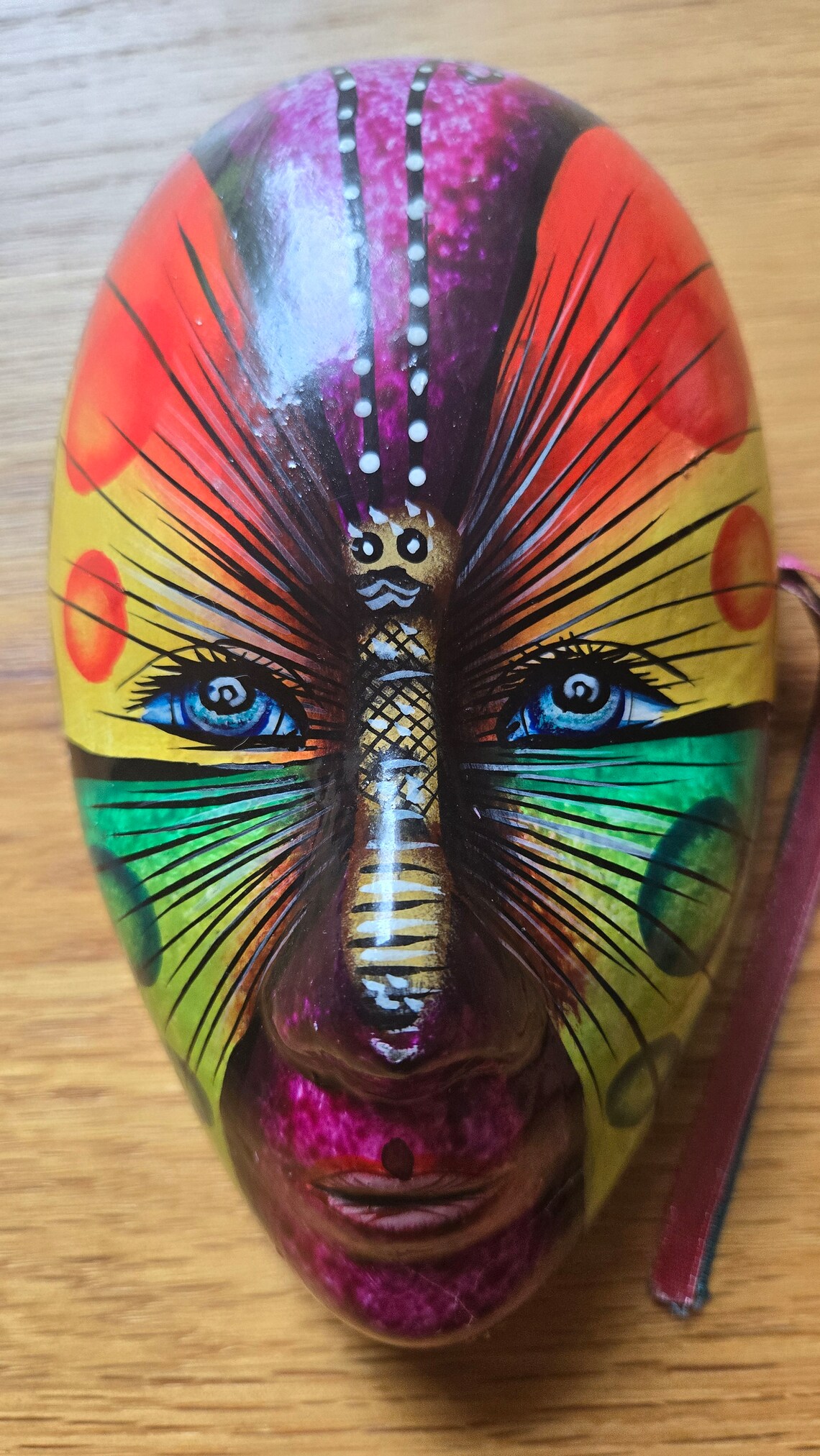 Exotic Mask Hand Painted Ceramic Mask - Etsy