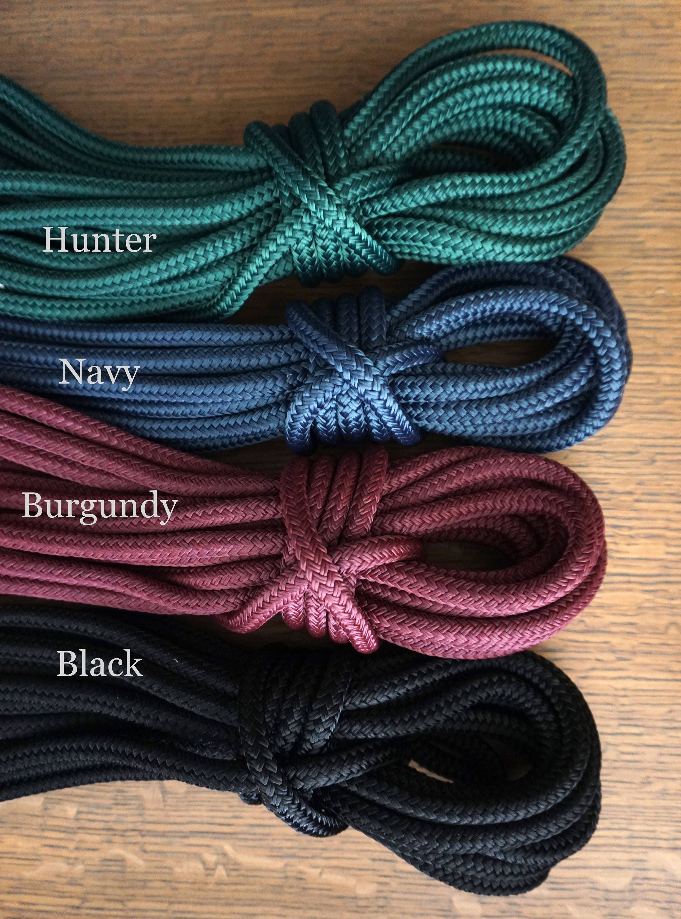 Rope Slip Collar, Rope Dog Collar, Martingale Collar, Rope and Leather ...
