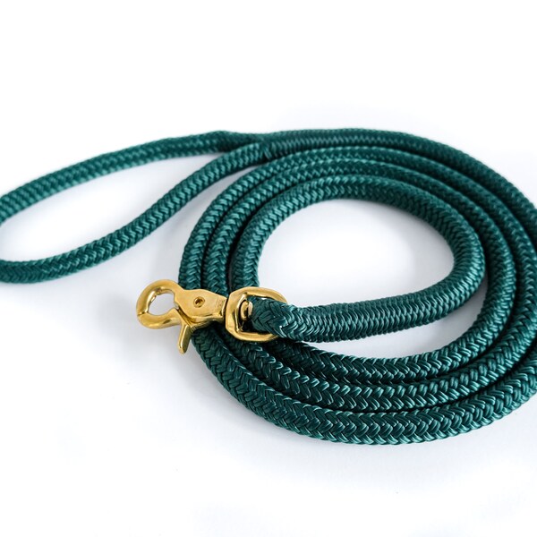 Black Rope Dog Lead Rope Leash Custom Length and Snap Luxury Dog Leash ...