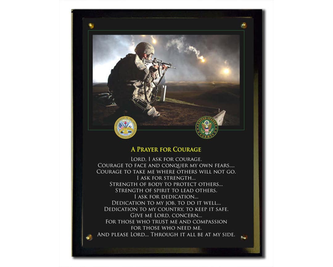 A Prayer for Courage Plaque - Etsy
