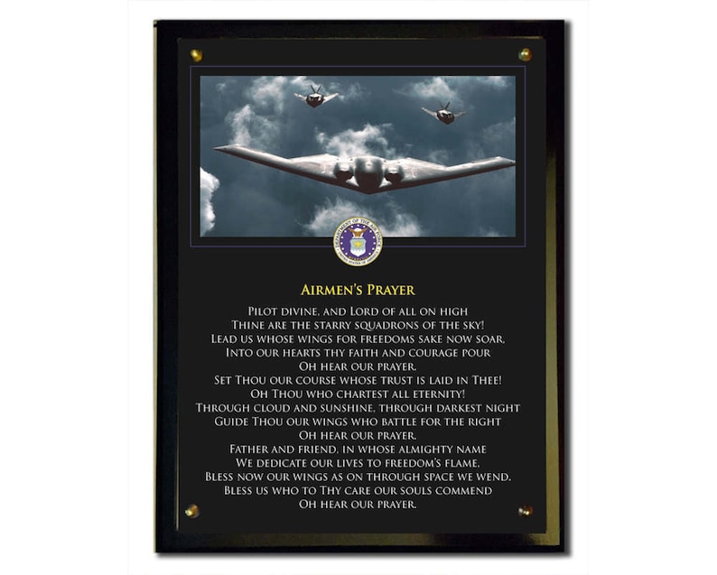 Airmen's Prayer Plaque - Etsy