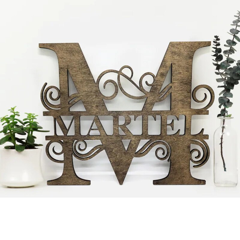 Custom Wood Monogram - Etsy
