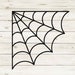 Spider Web Decal, Corner Web Decal, Spider Decal, Halloween Decal ...