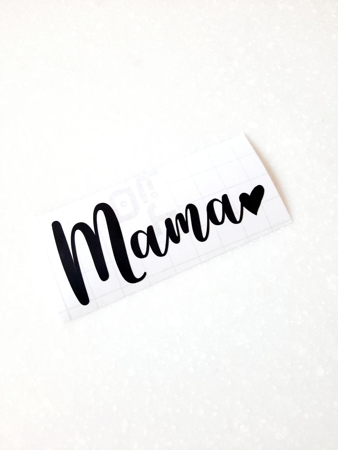 Mama Decal, Mama With Heart, Mom Decal, Holographic Mom Decal, Laptop ...