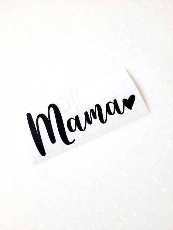Mama Decal Mama With Heart Mom Decal Holographic Mom Decal - Etsy