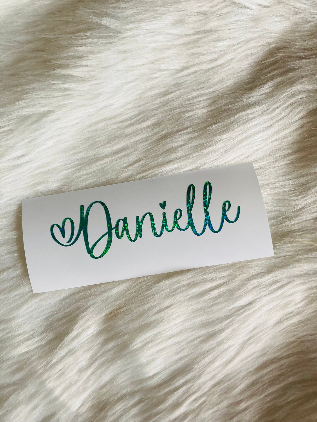 Custom Name Decal With Heart, Personalized Name Decal, Name Sticker ...