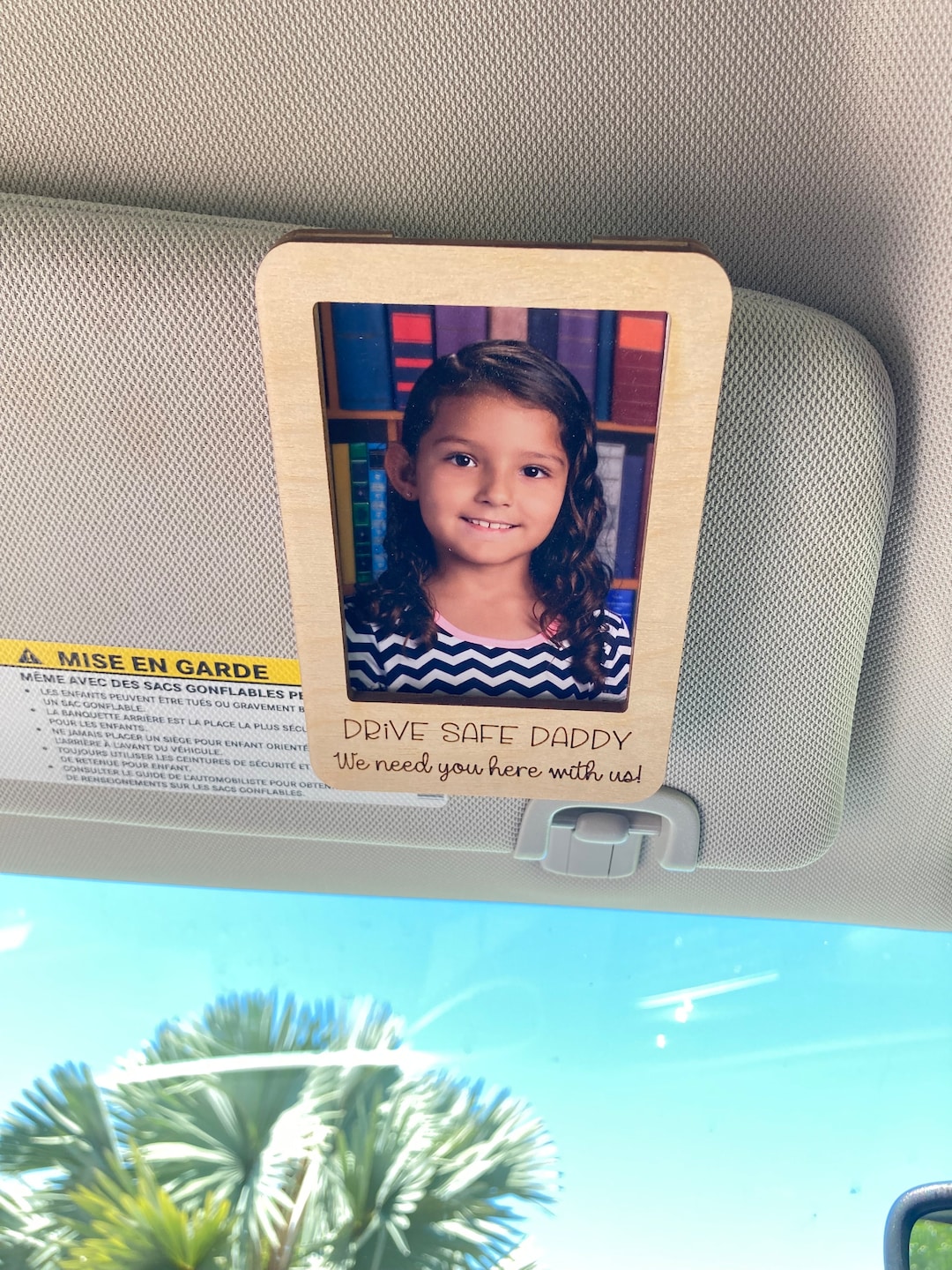 Personalized Picture Frame, Custom Photo Car Visor Clip, Car Accessory ...