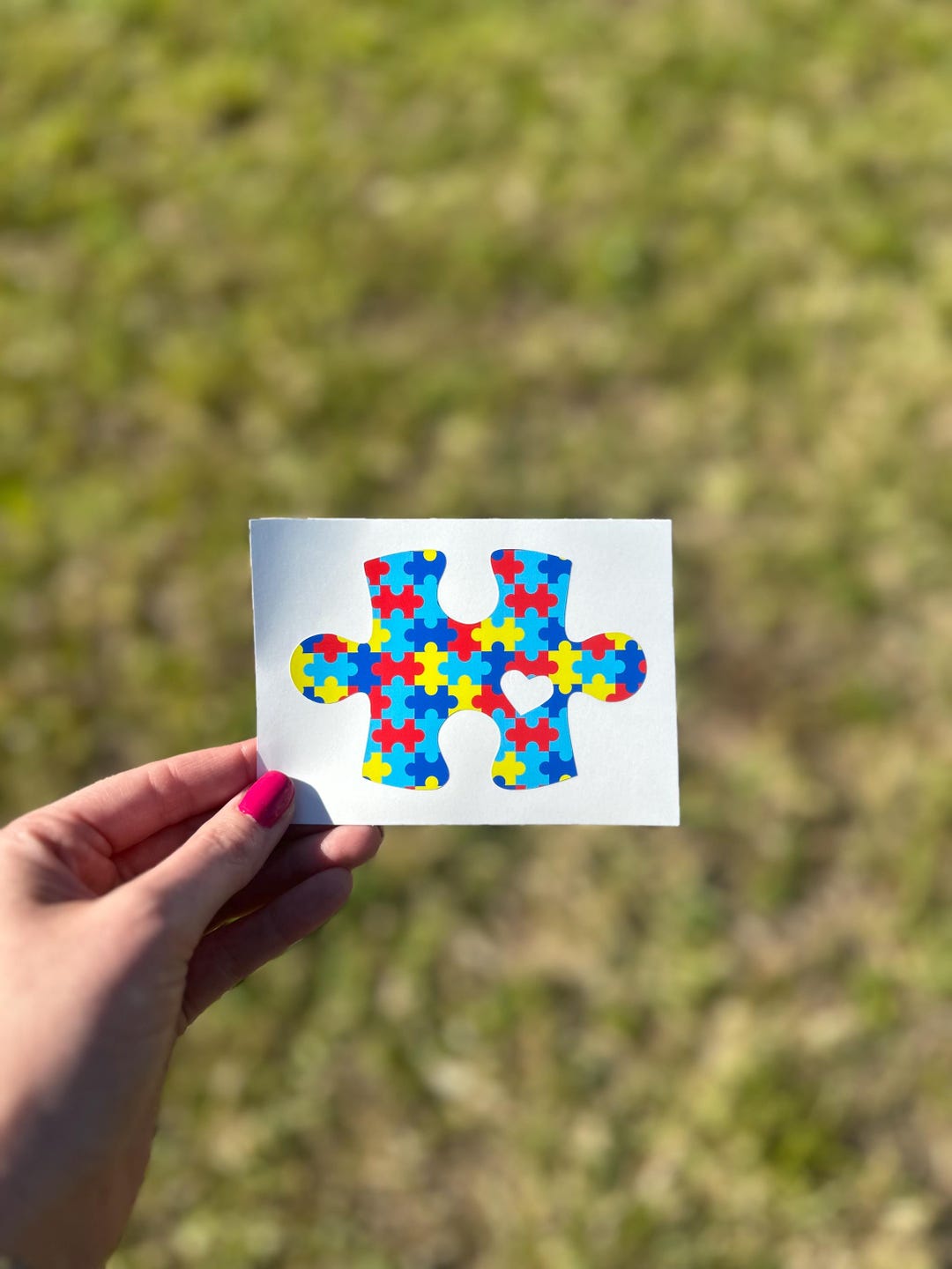 Puzzle Piece Decal, Autism Awareness Decal, Autism Puzzle Piece Decal ...