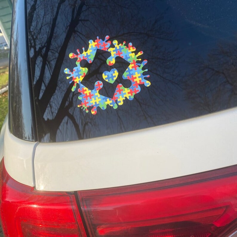 Autism Awareness Decalpuzzle Piece Decal Paint Splatter - Etsy