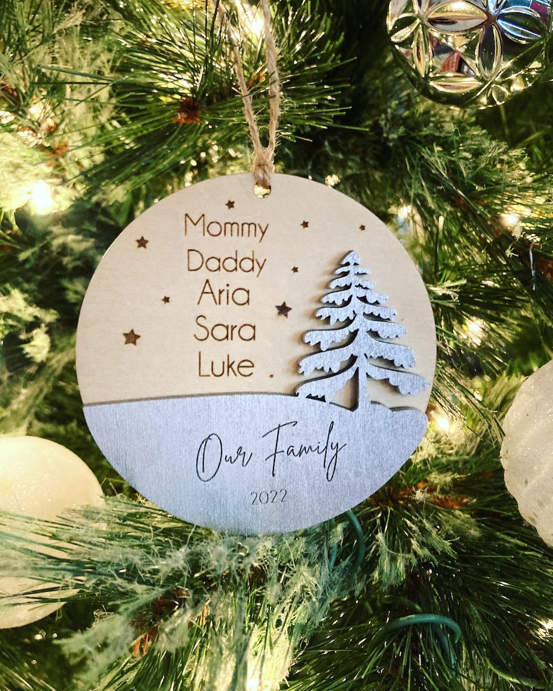 Family Christmas Ornament, Our Family, Personalized Family Ornament ...