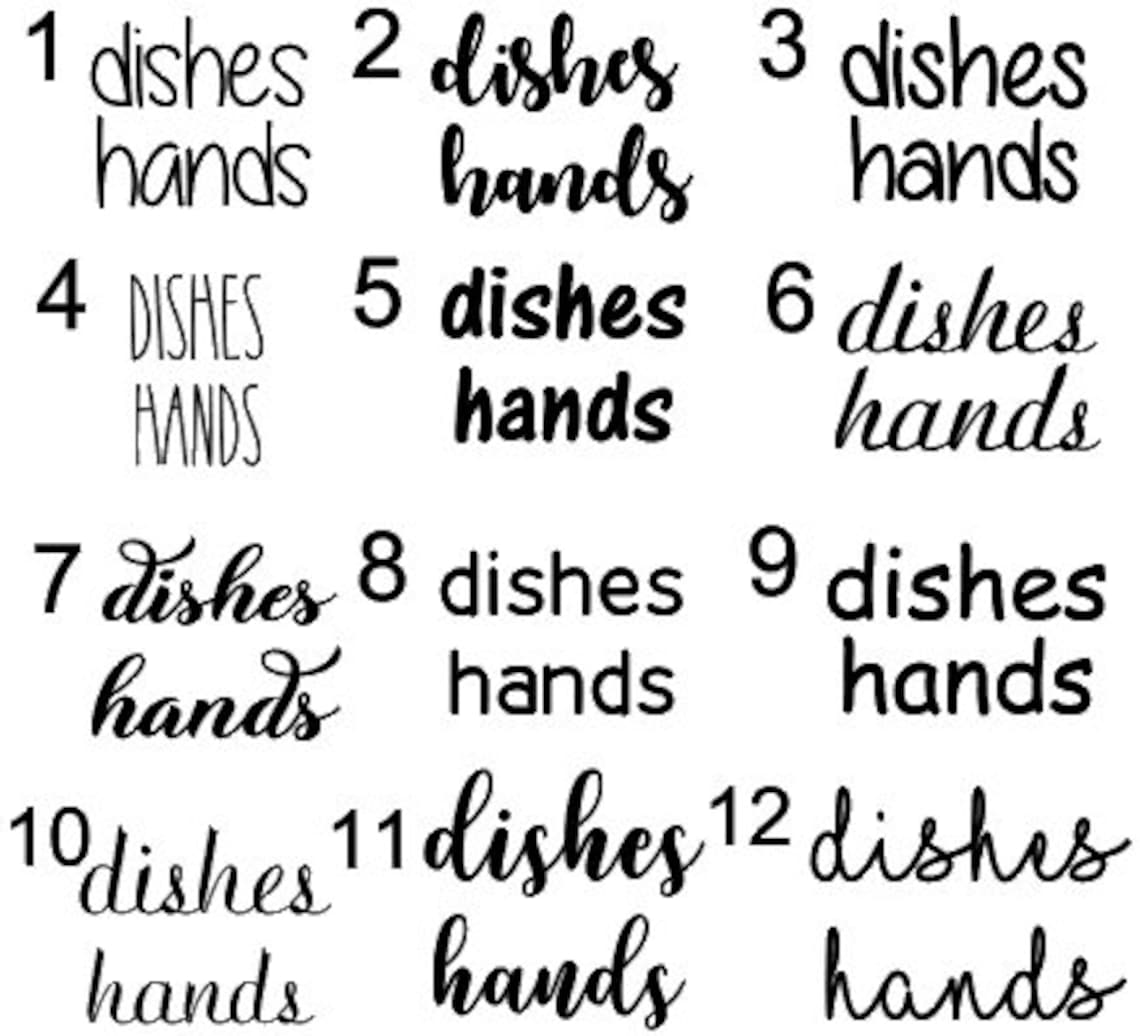 Soap Bottle Decal Hands and Dishes Decal Soap Dispenser | Etsy