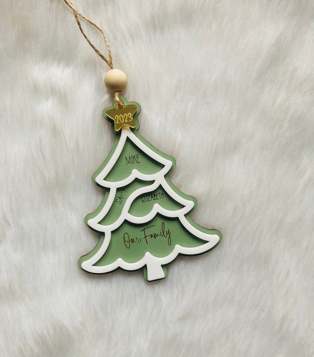 Family Christmas Ornament, Our Family, Personalized Family Ornament ...