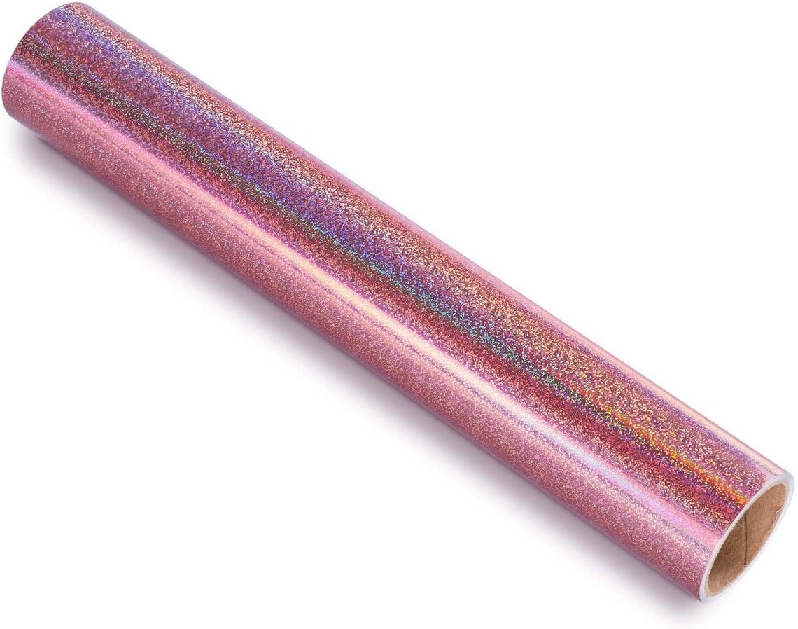 Glitter Pink Holographic Vinyl Adhesive Vinyl Sheets - Etsy
