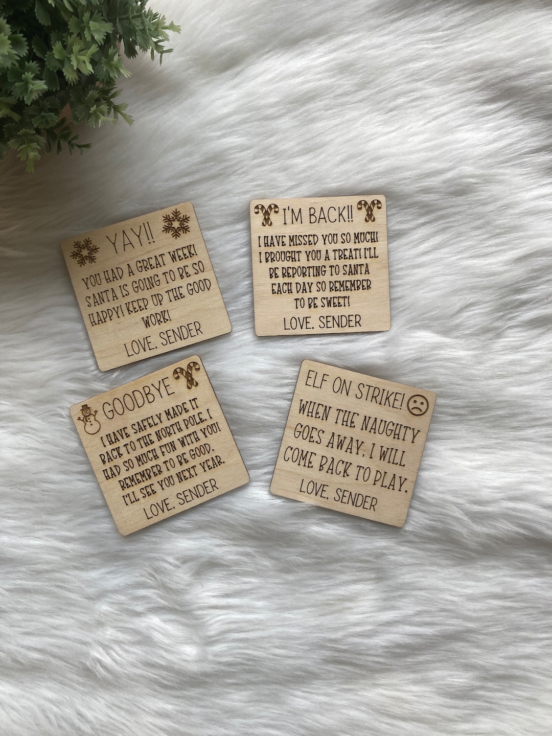 Mini Elf Sign, Elf Arrival Sign, Elf Sign Set, Elf Accessories ...