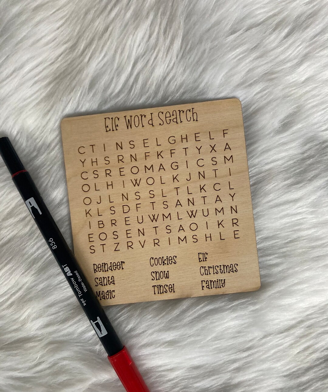 Mini Elf Prop, Elf Word Search , Elf Puzzle, Interactive Elf Props, Elf ...
