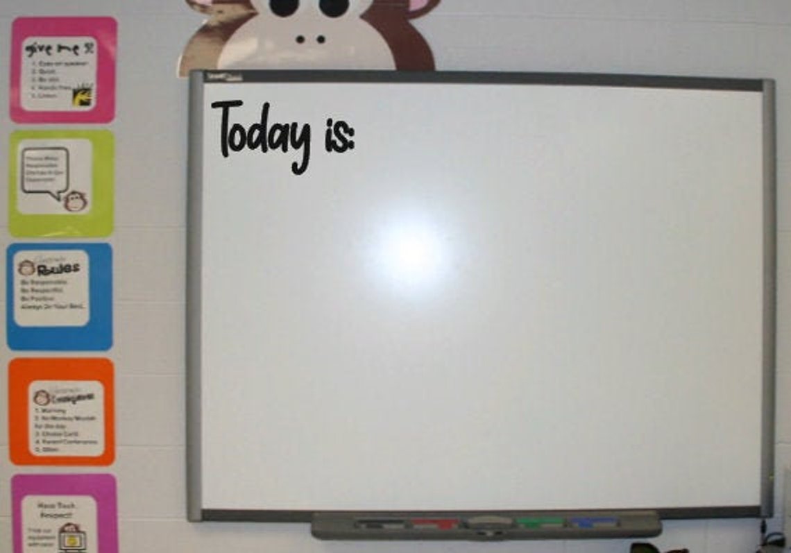 Today is Decal Whiteboard Decal Vinyl Decal Teacher Board - Etsy