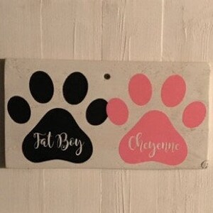 Paw Print Decal, Pet Decal, Dog Paw Print, Cat Paw Print, Custom Pet ...