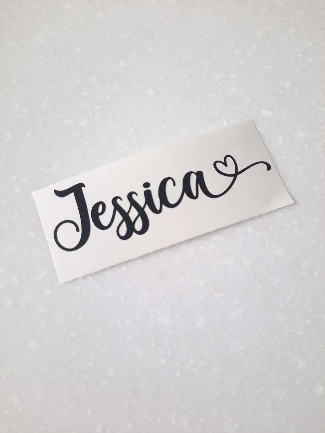 Custom Name Decal With Heart, Personalized Name Decal, Name Sticker ...