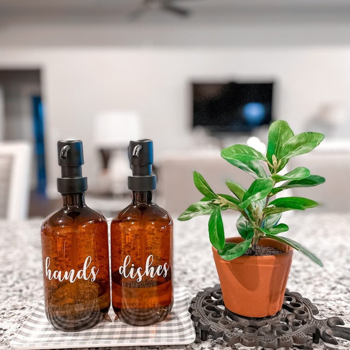 Soap Bottle Decal Hands and Dishes Decal Soap Dispenser - Etsy