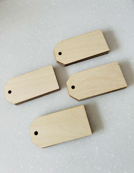 Unfinished Wooden Tags Wood Blanks 4 Inch Wood Tags Craft - Etsy