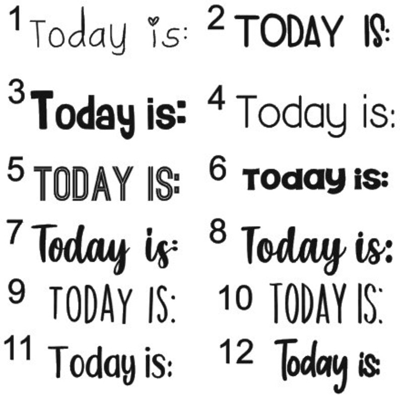 Today is Decal Whiteboard Decal Vinyl Decal Teacher Board - Etsy