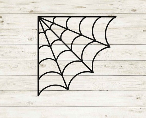 Spider Web Decal Corner Web Decal Spider Decal Halloween | Etsy