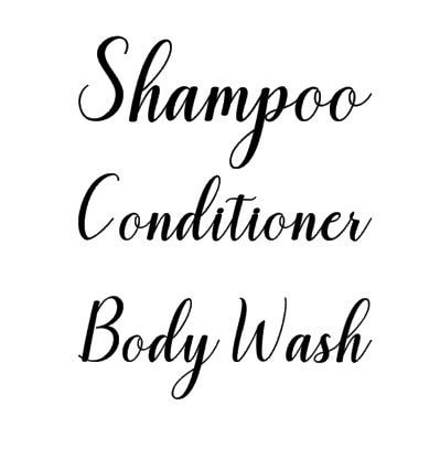 Shampoo Conditioner Body Wash Decal Set Shower Labels Soap | Etsy