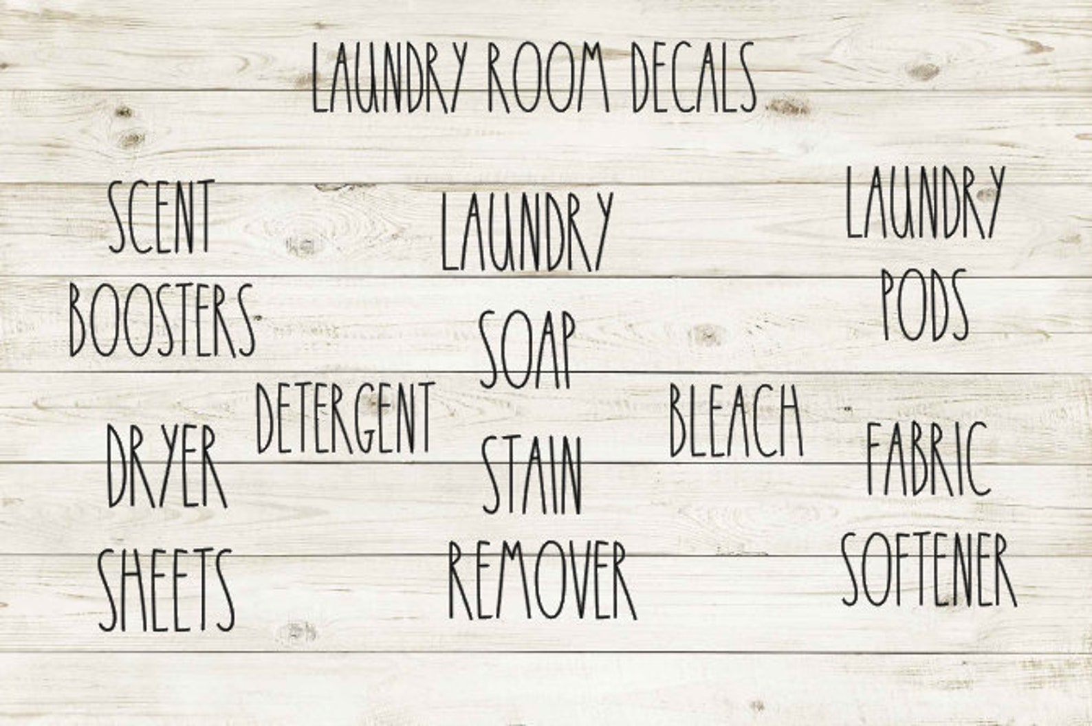 Laundry Room Decals Laundry Room Labels Canister Labels - Etsy