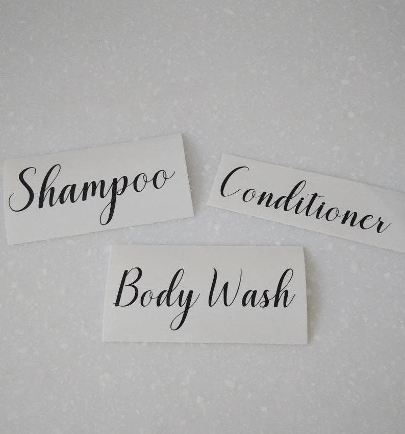Shampoo Conditioner and Body Wash SVG, Bathroom SVG, Bathroom Labels ...