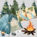 Camping Clipart Pack, Watercolor Clip Art, Commercial Use, Transparent ...
