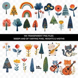 Animals Playing Musical Instruments Clipart Pack, Cute Animal Music ...