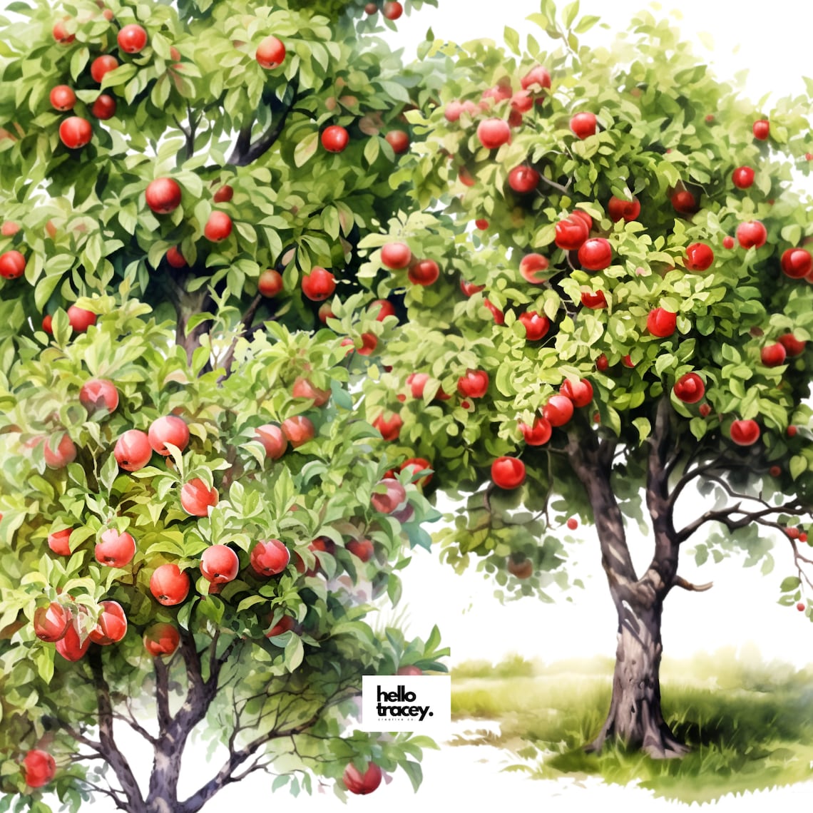 Apple Tree Clipart PNG, Tree Clip Art for Commercial Use, Transparent ...