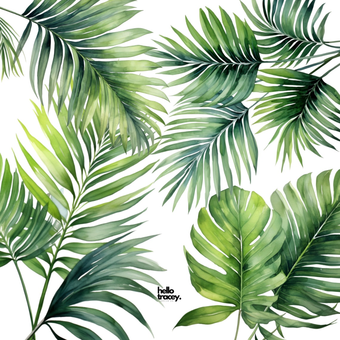 Palm Tree Leaves Leaf Clipart Pack, Clip Art for Commercial Use ...