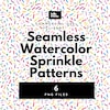 Rainbow Sprinkles Seamless Pattern, Digital Repeat Paper for Personal ...