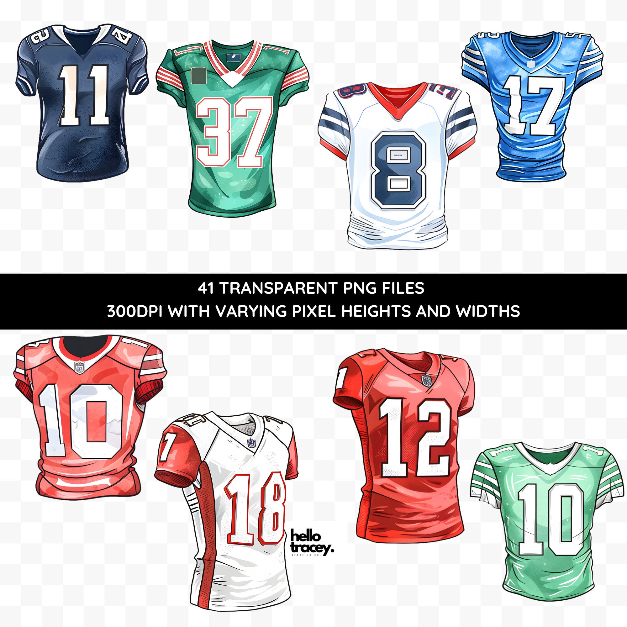 American Football Clipart Pack, Watercolor Clip Art for Personal or ...