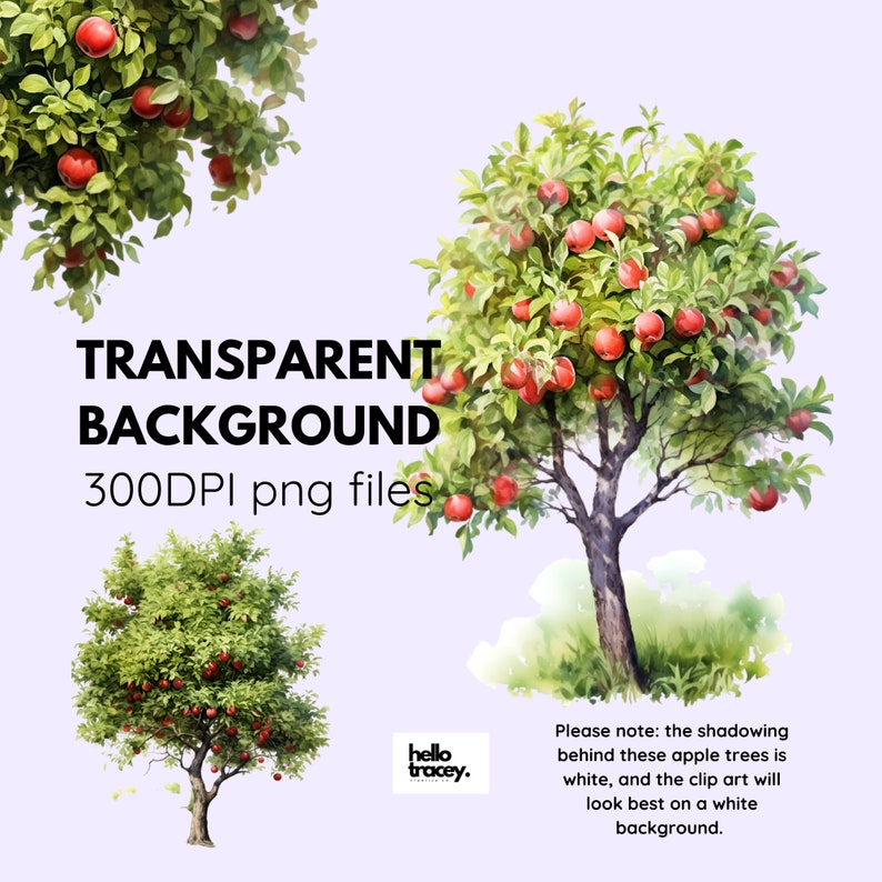 Apple Tree Clipart PNG, Tree Clip Art for Commercial Use, Transparent ...