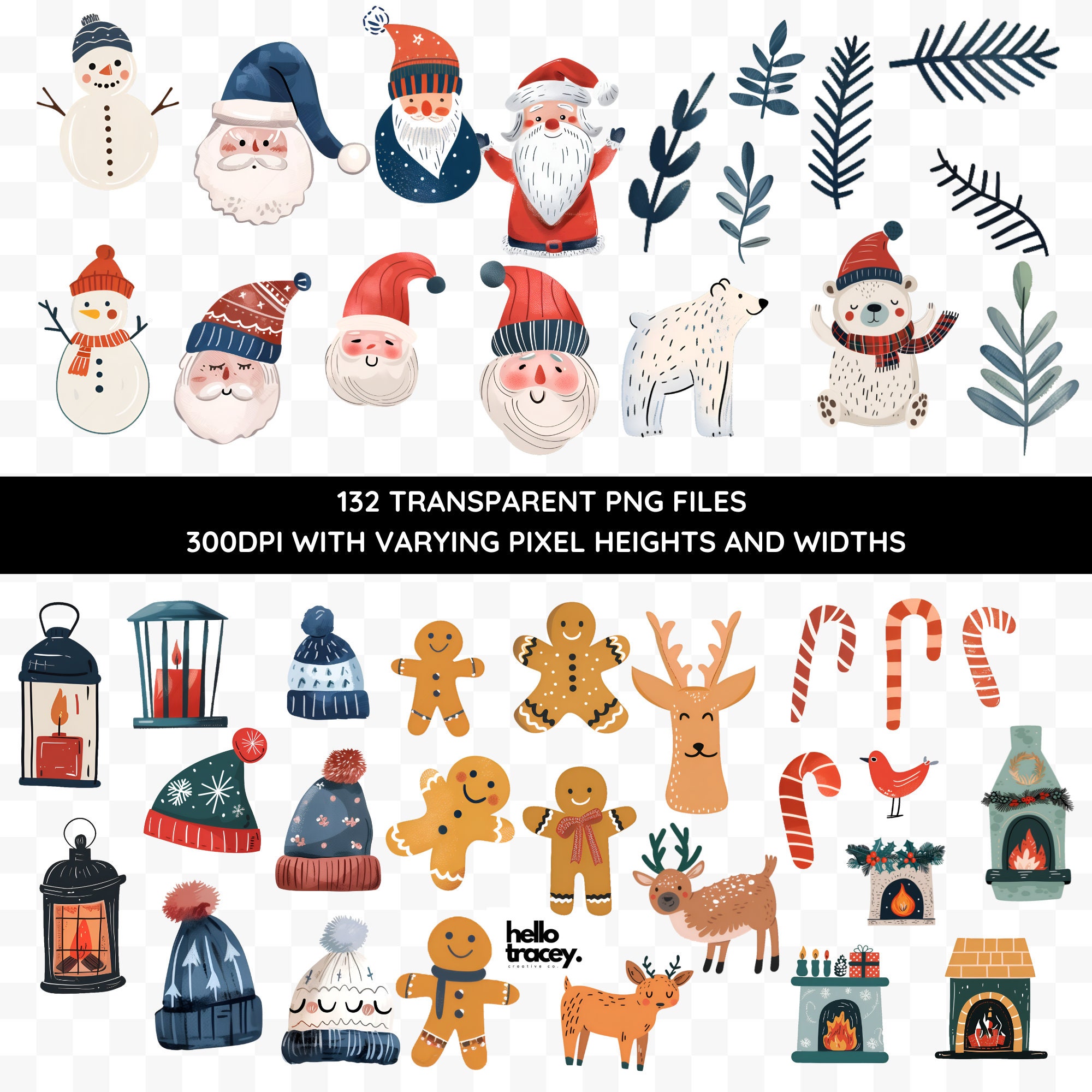 Scandinavian Christmas Village PNG Clipart, Watercolor Xmas Tree Winter ...
