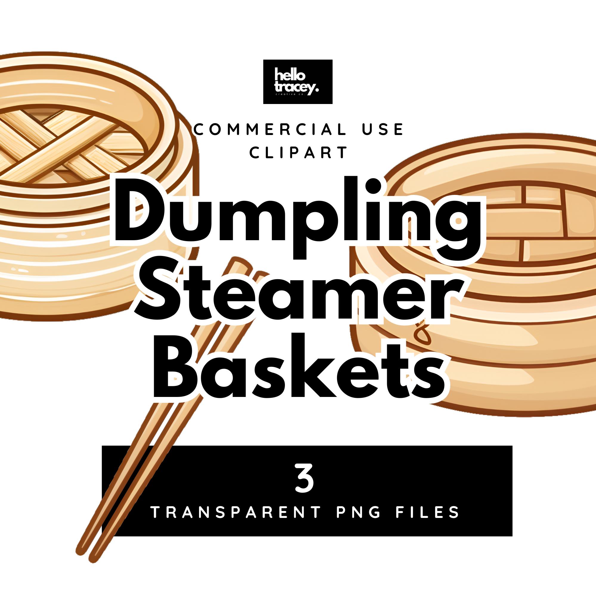 Cute Bamboo Dumpling Steamer Baskets Illustrations PNG Clipart ...