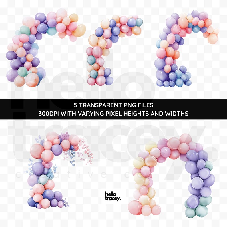 Balloon Arches Llustrations PNG Clipart, Balloon Arch Border Decor ...