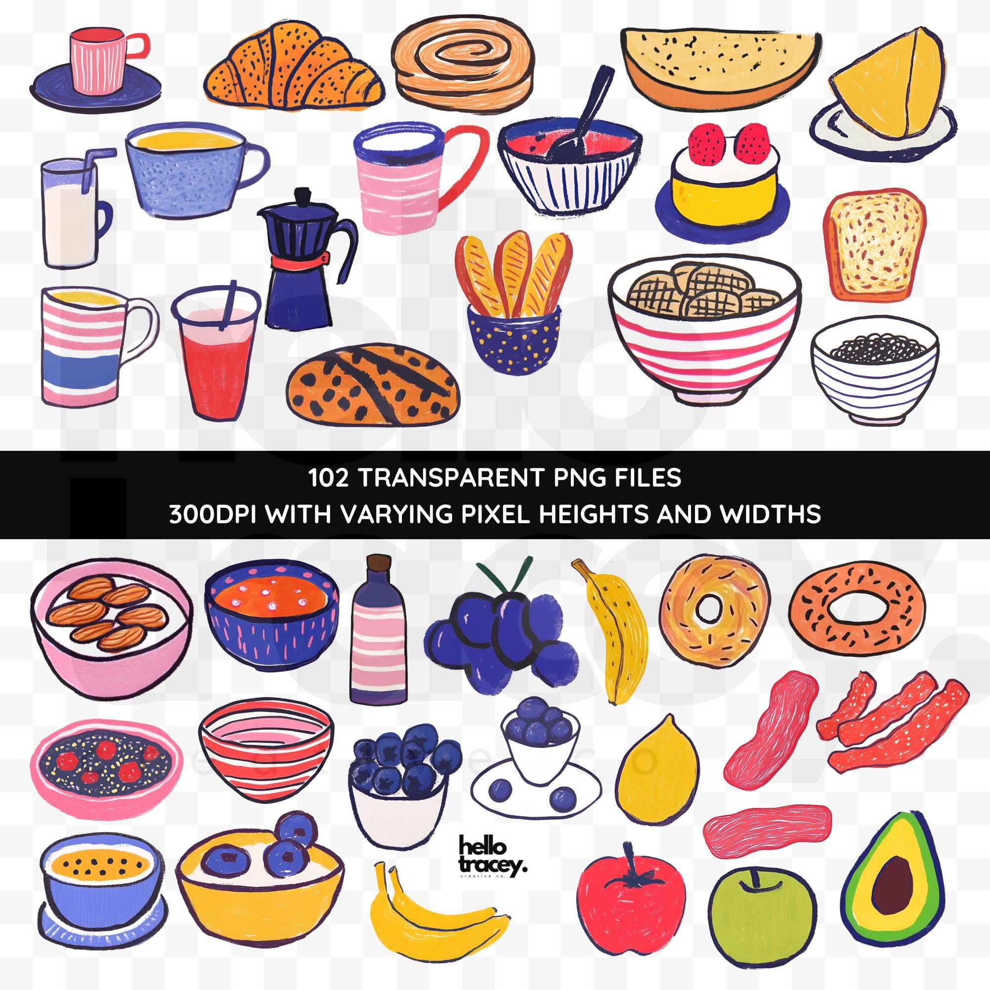 Abstract Breakfast Foods PNG Clipart, Pancakes Waffles Bagel Eggs Fruit ...