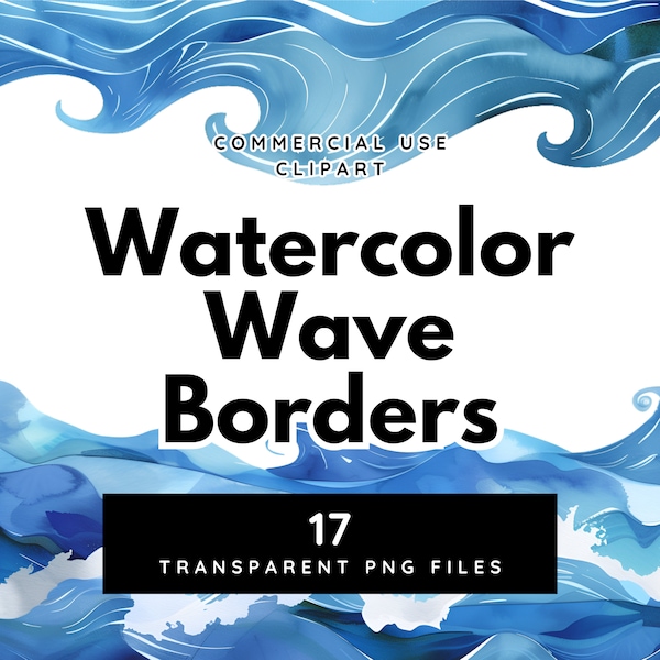 Wave Borders - Etsy