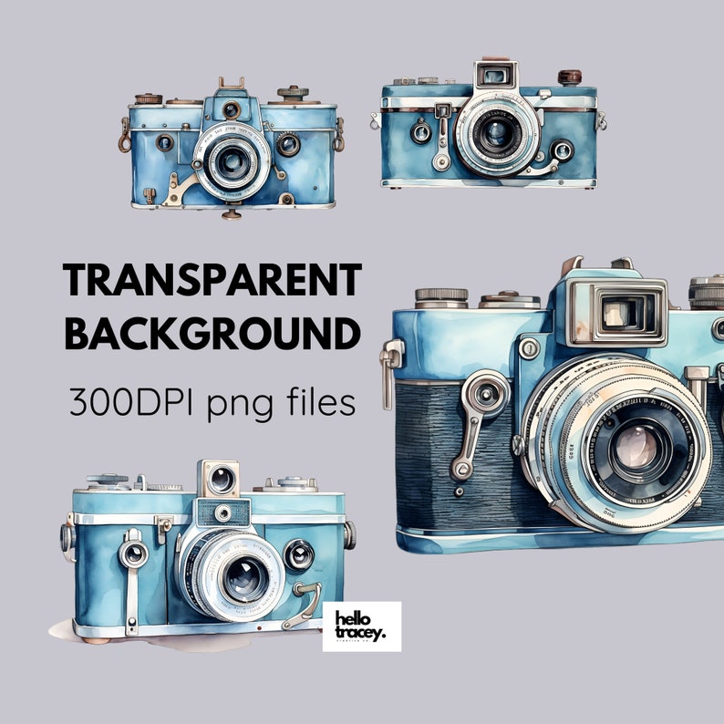 Vintage Camera Watercolor PNG Clipart, Camera Old School Film Cameras ...