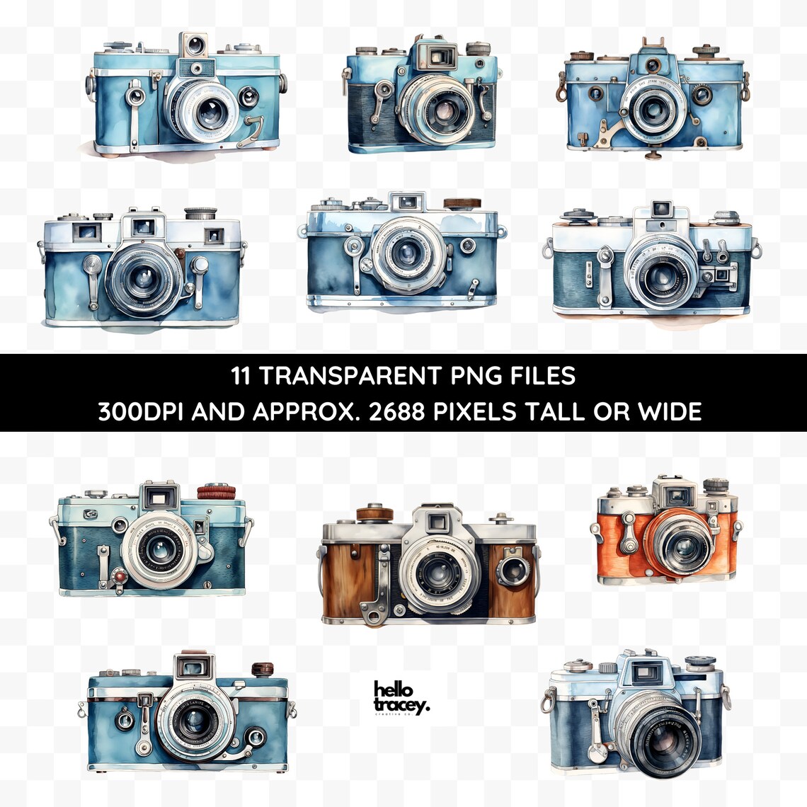 Vintage Camera Watercolor PNG Clipart, Camera Old School Film Cameras ...