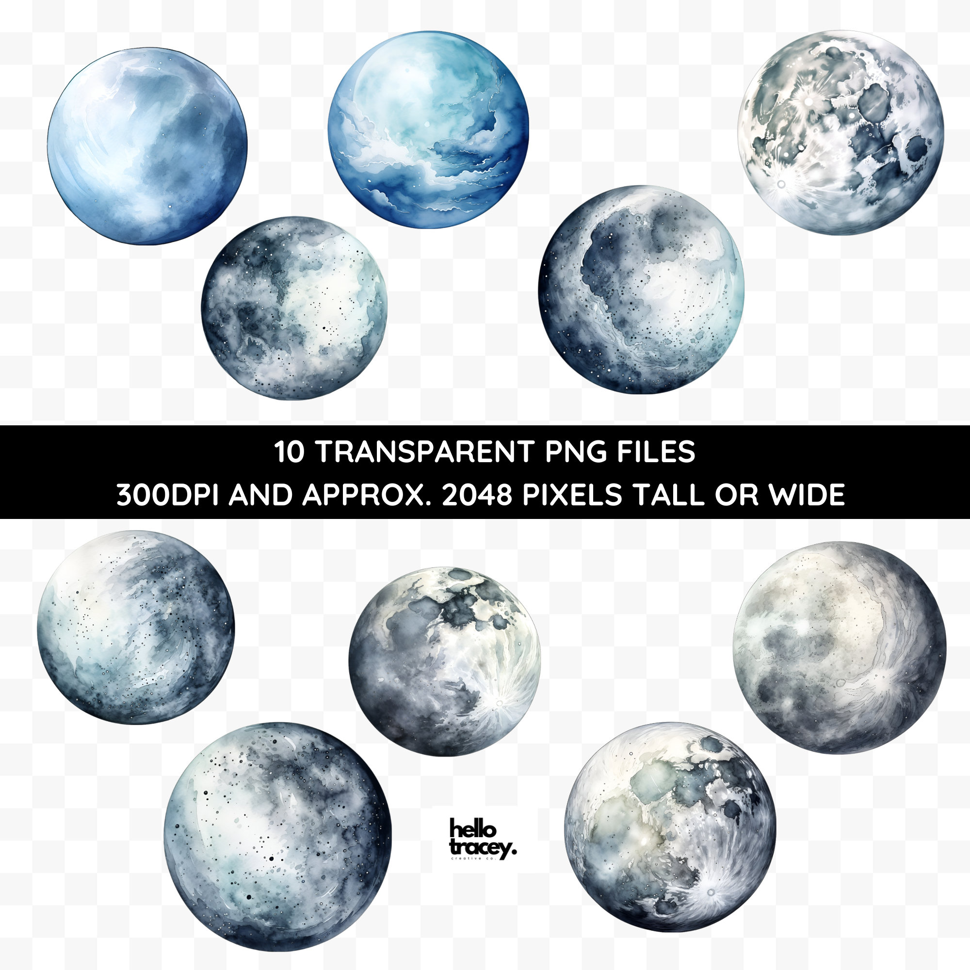 Full Moon Watercolor PNG Clipart, Moon Celestial Supermoon Clip Art ...