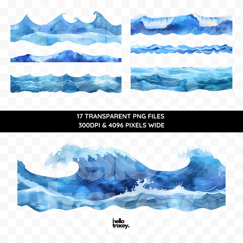 Watercolor Ocean Beach Wave Border PNG Clipart, Waves Water Borders ...