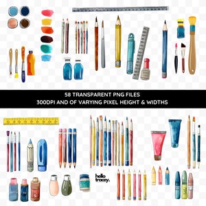 Artist Supplies Clipart PNG, Art Painting Palette Paint Brush Clip Art ...