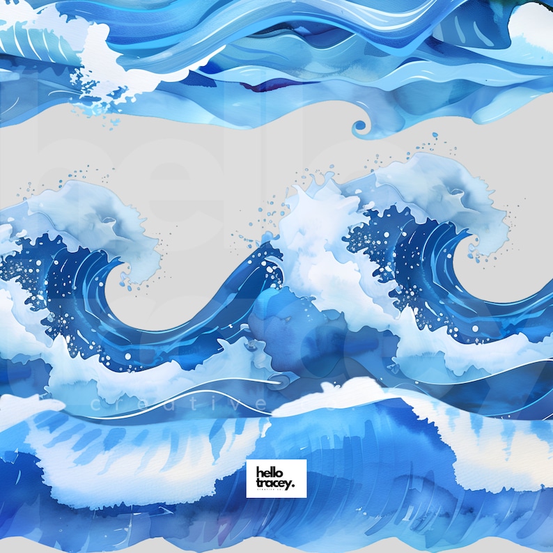 Watercolor Ocean Beach Wave Border PNG Clipart, Waves Water Borders Transparent Pngs Clip Art ...
