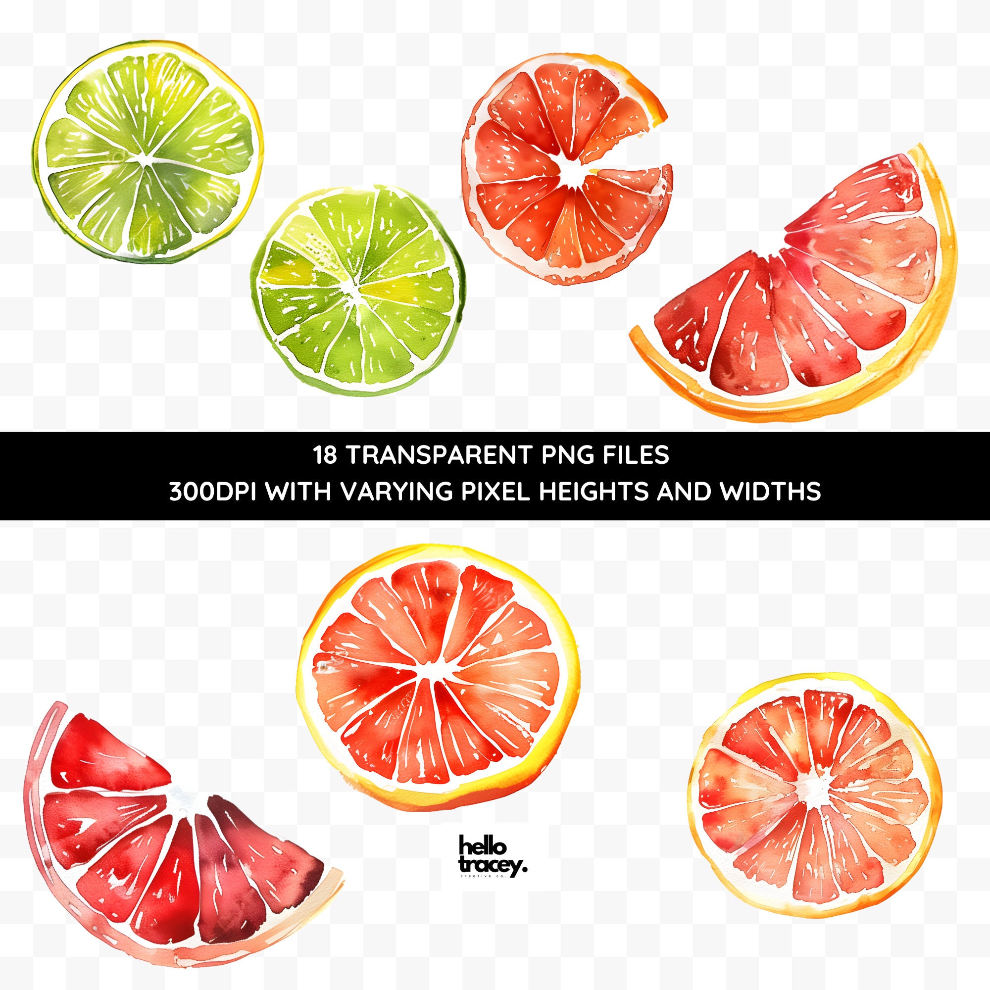 Citrus Slices PNG Clipart, Oranges Grapefruit Lime Transparent Pngs ...