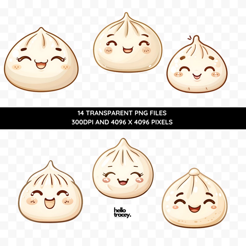 Cute Dumpling Illustrations PNG Clipart, Dumplings Twins Baby Yum Cha ...