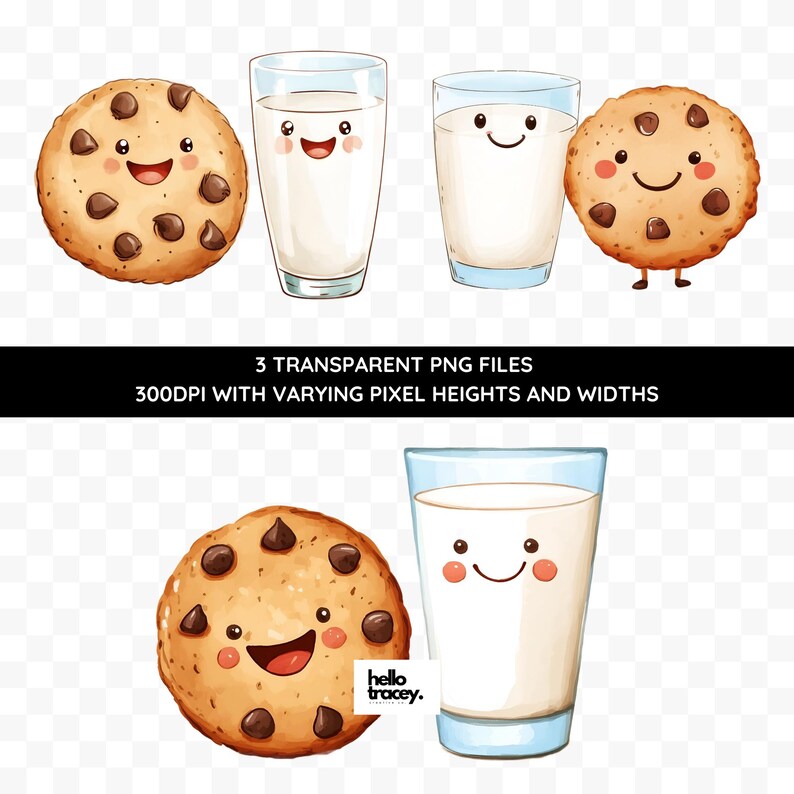 Cute Milk & Cookies Illustrations PNG Clipart, Twins Brother Sister ...
